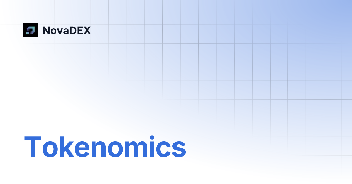 Tokenomics | NovaDEX